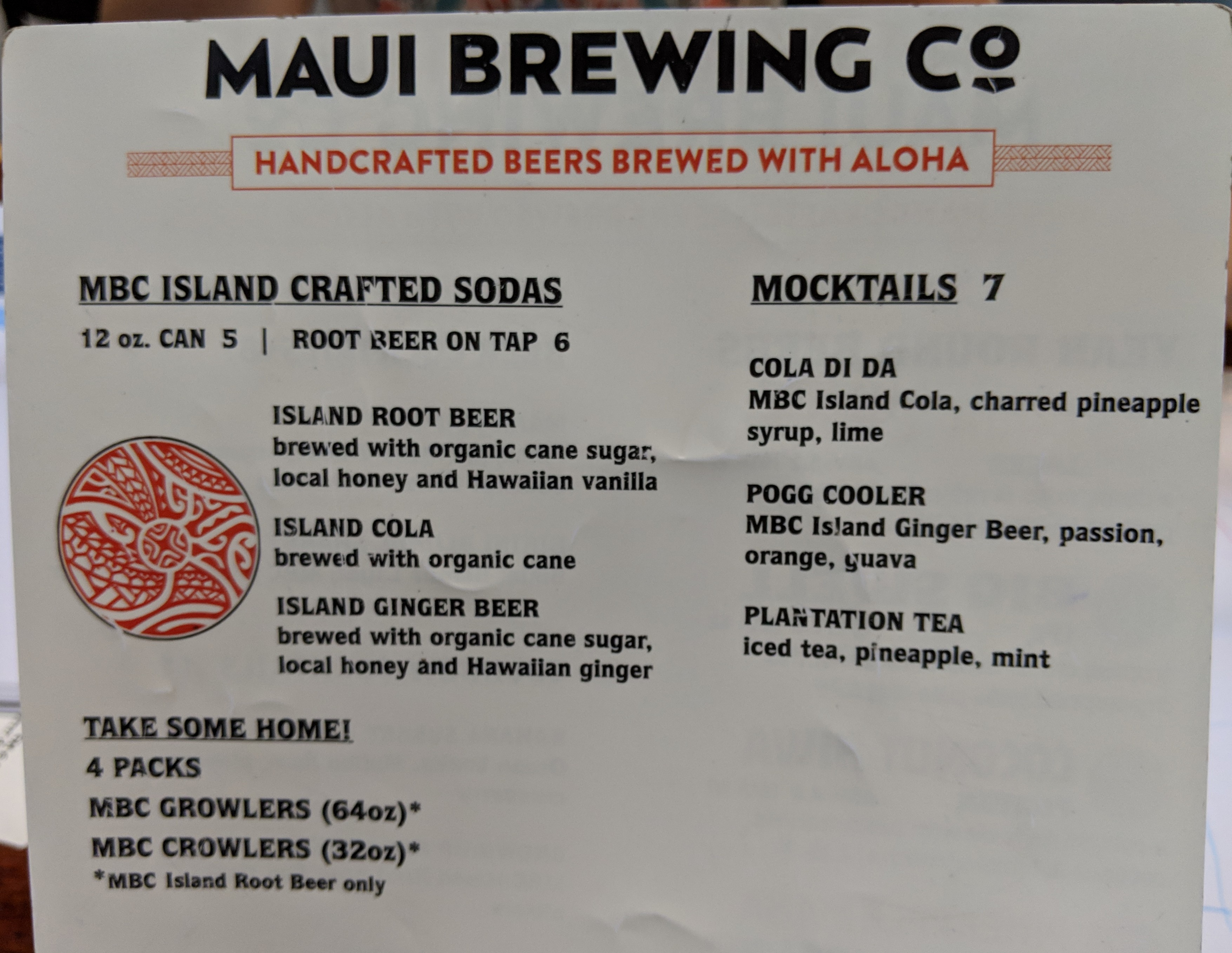 Maui Brewing Company – Tots and Mocktail – Sodafry