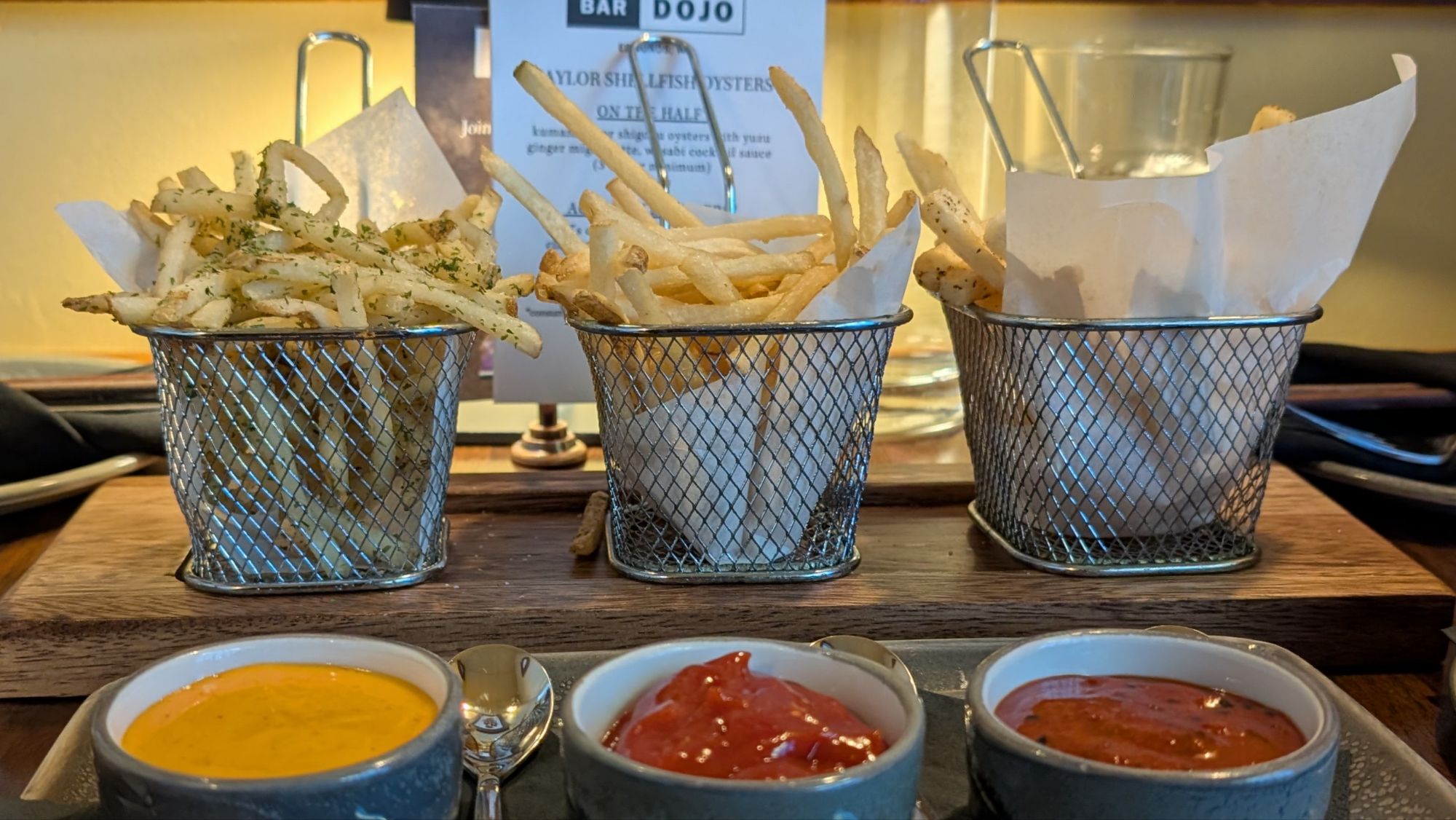 Bar Dojo – Flight of Fries – Sodafry